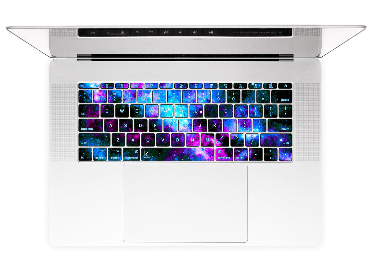 Bluedust MacBook Keyboard Stickers • Keyshorts