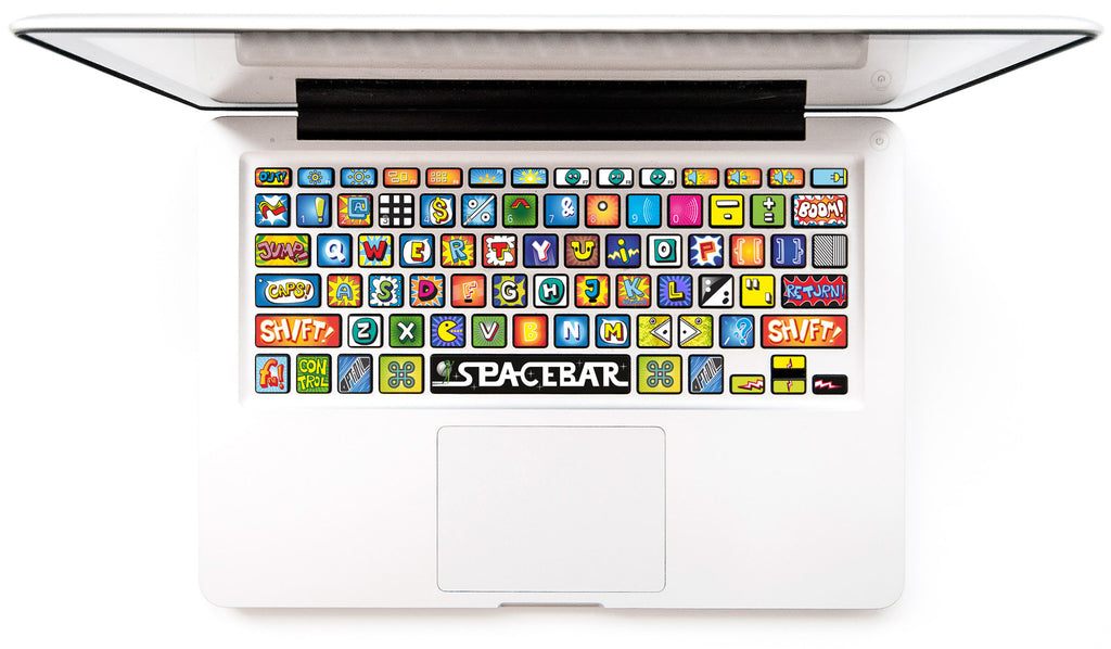 Comic Book Cartoon MacBook Keyboard Stickers • Keyshorts