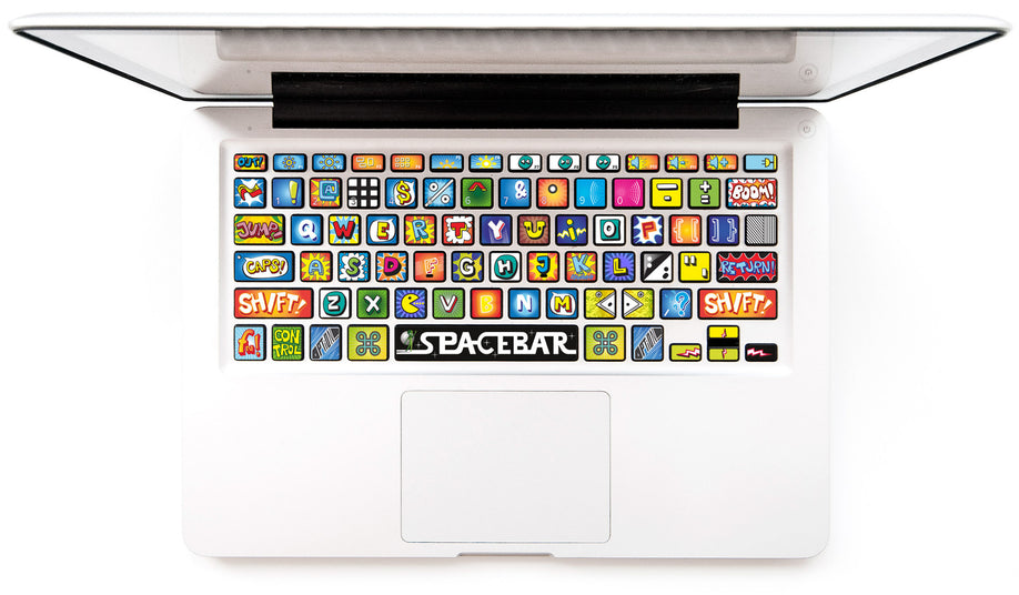 Comic Book Cartoon MacBook Keyboard Stickers • Keyshorts