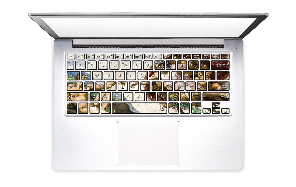 Creation of Adam Laptop Keyboard Stickers • Keyshorts