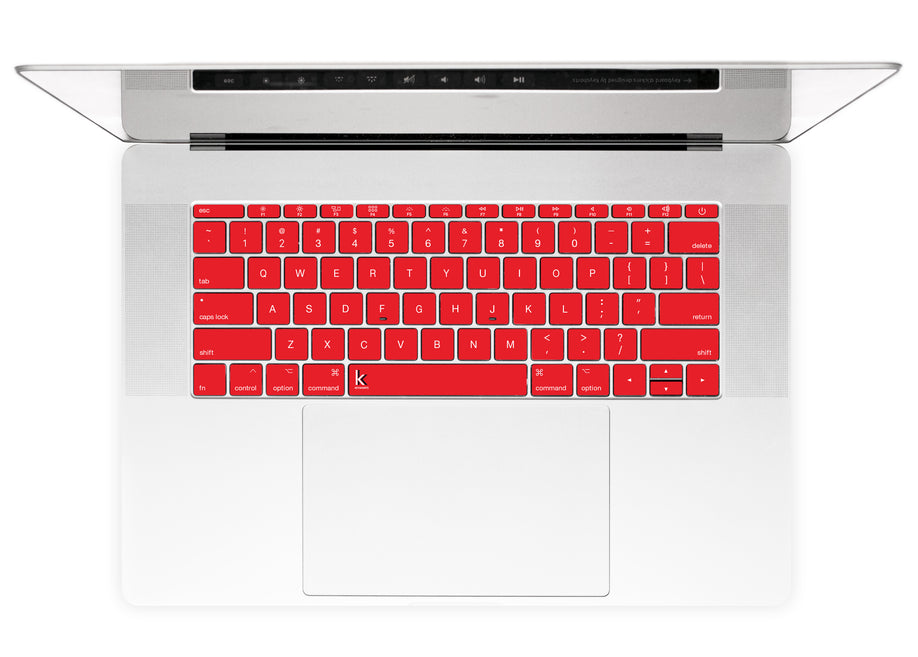 Devil Red MacBook Keyboard Stickers • Keyshorts