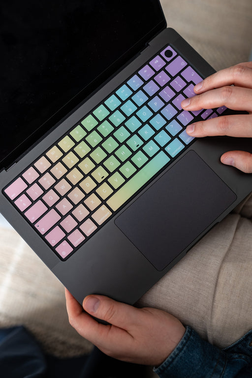 MacBook Keyboard Decal Forest Rainbow • Keyshorts
