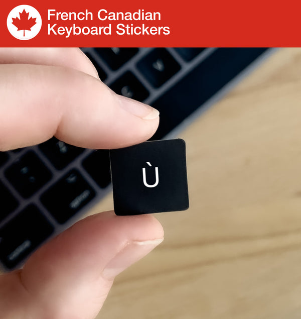 French (Canadian) Keyboard Stickers | Keyshorts