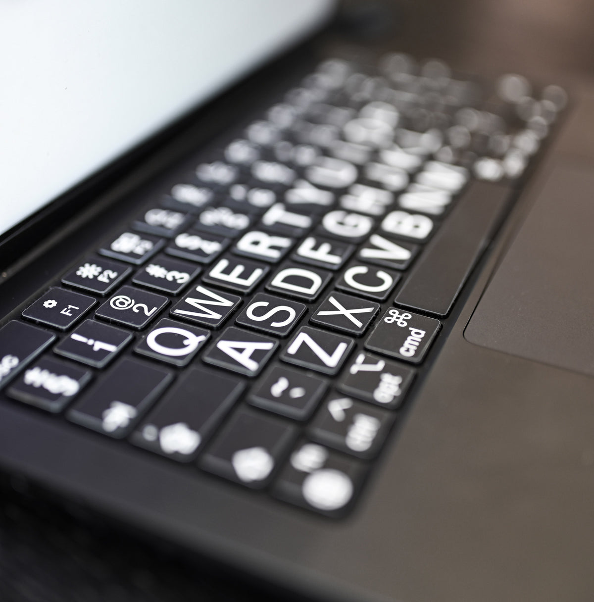 Large Letters Keyboard Stickers for Better Vision Access • Keyshorts