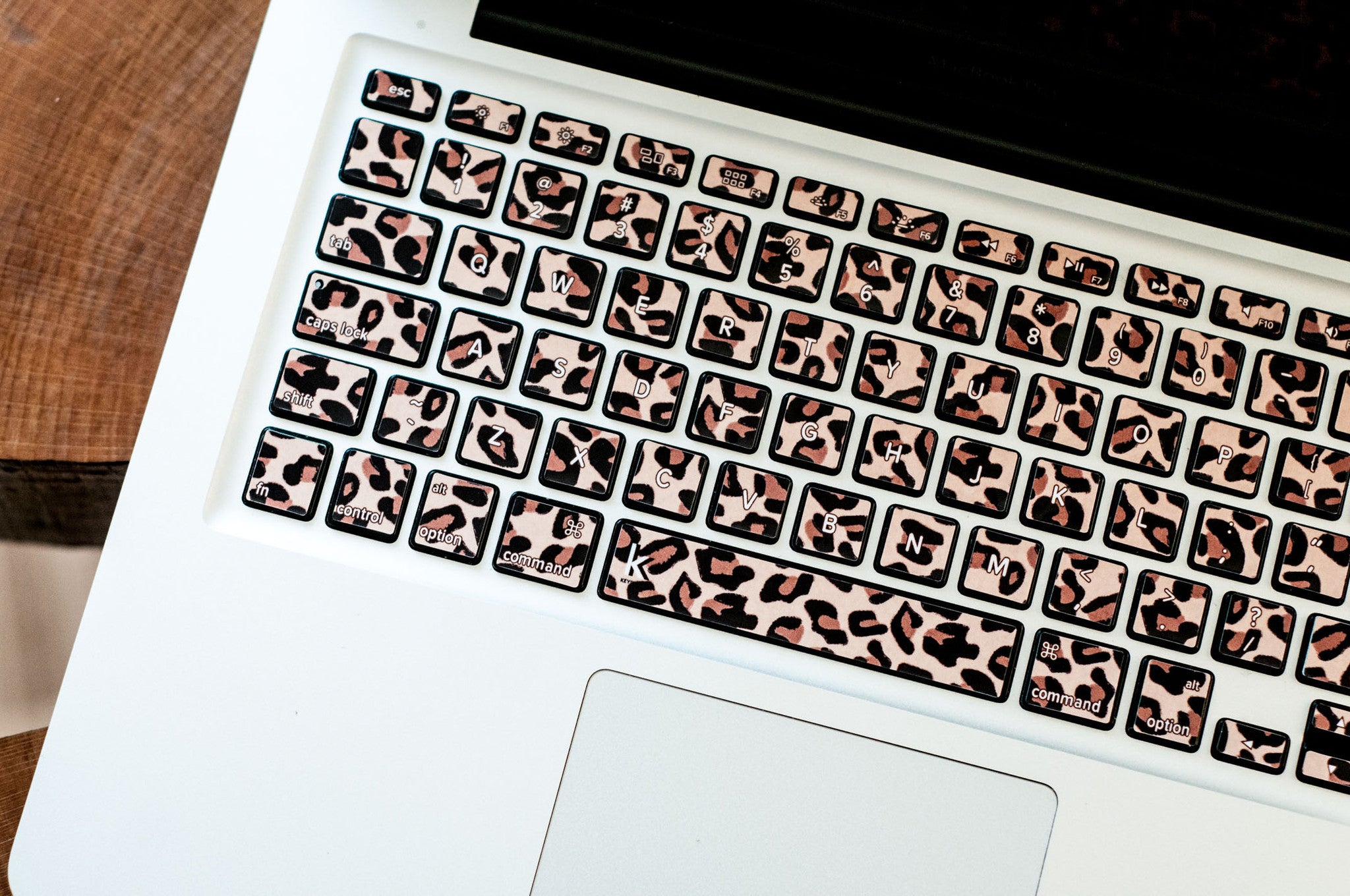 Cheetah Leopard Print MacBook Keyboard Stickers • Keyshorts