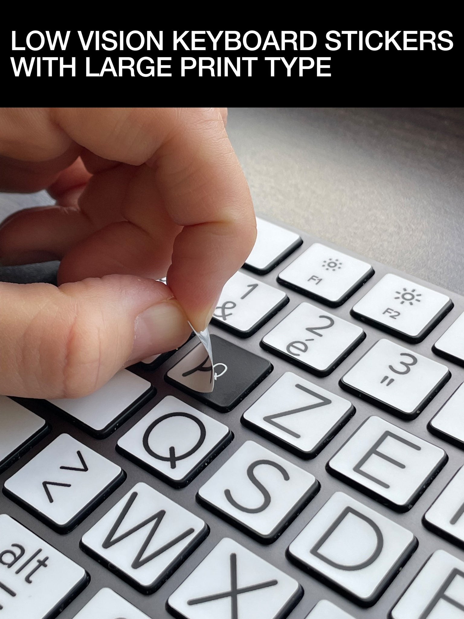 Accessibilty & Replacement Keyboard Stickers | Keyshorts