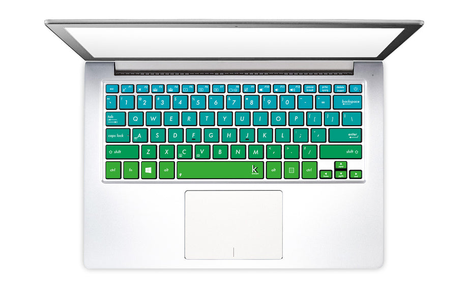Ombre Gecko Laptop Keyboard Stickers • Keyshorts