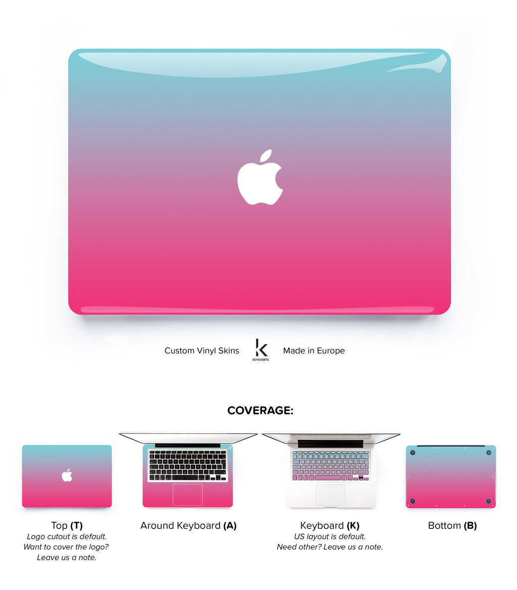 MacBook Skins For Latest MacBook Pros and Airs - Pink | Keyshorts