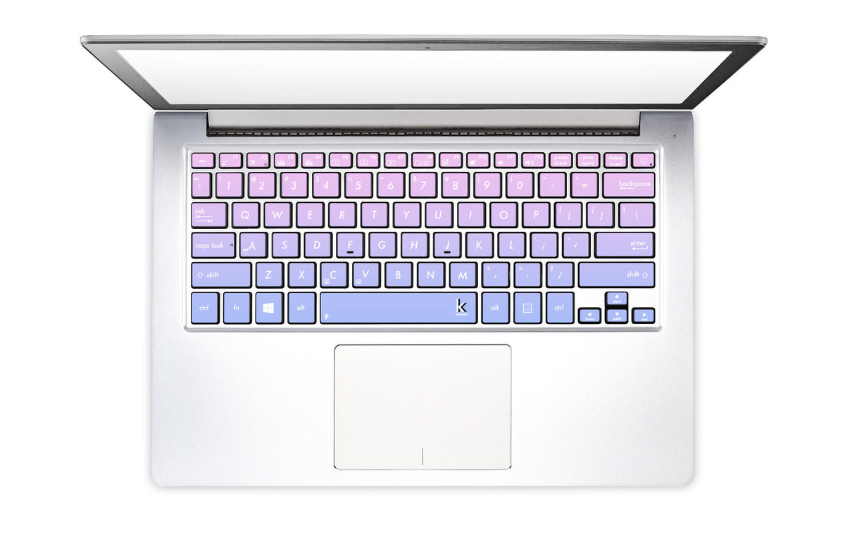 Purple Pink Ombre Laptop Keyboard Stickers • Keyshorts