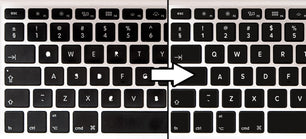Replacement Keyboard Stickers for Worn-off Letters • Keyshorts