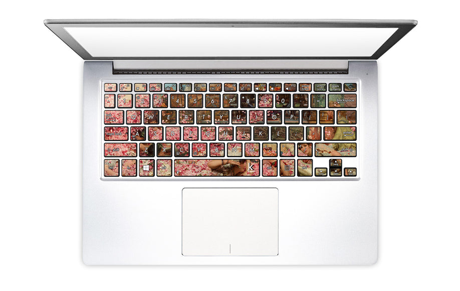 Roses of Heliogabalus Laptop Keyboard Stickers • Keyshorts