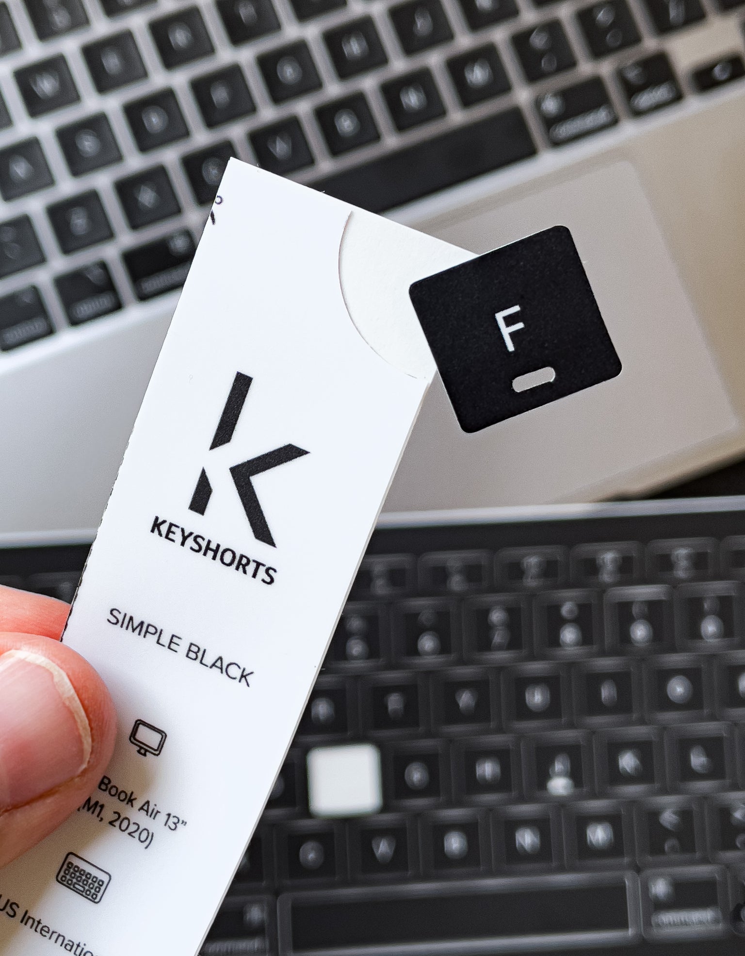 Bestselling Simple Black Laptop Keyboard Stickers • Keyshorts