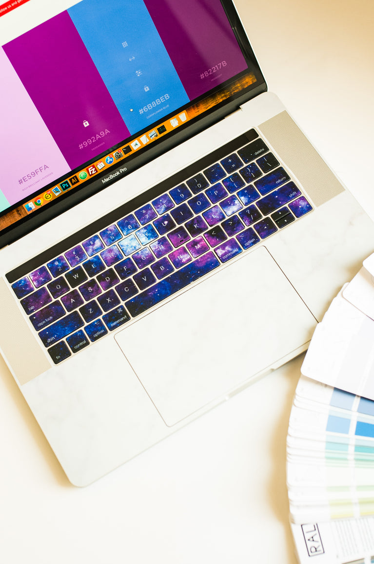 Stardust Laptop Keyboard Stickers • Keyshorts