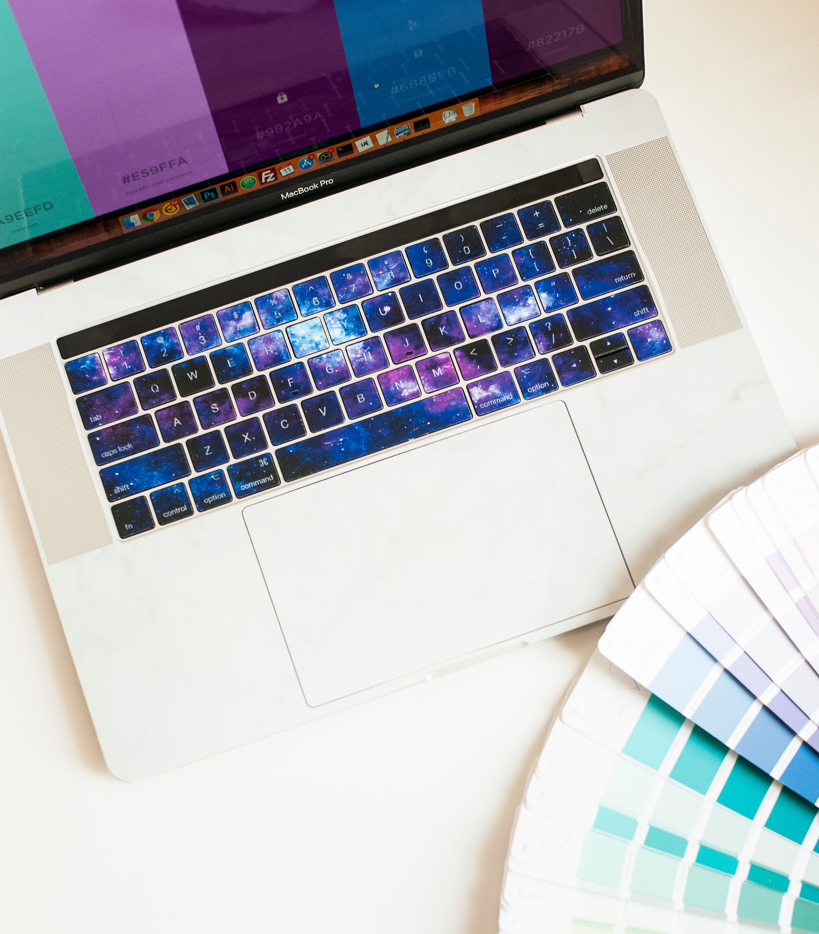 Stardust MacBook Keyboard Stickers • Keyshorts