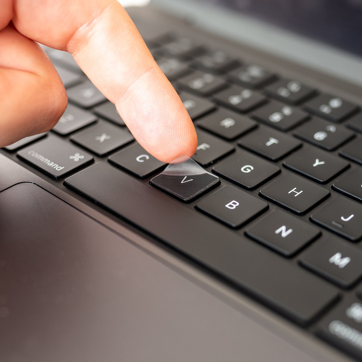 Transparent Keyboard Stickers (Clear version with no letters) | Keyshorts