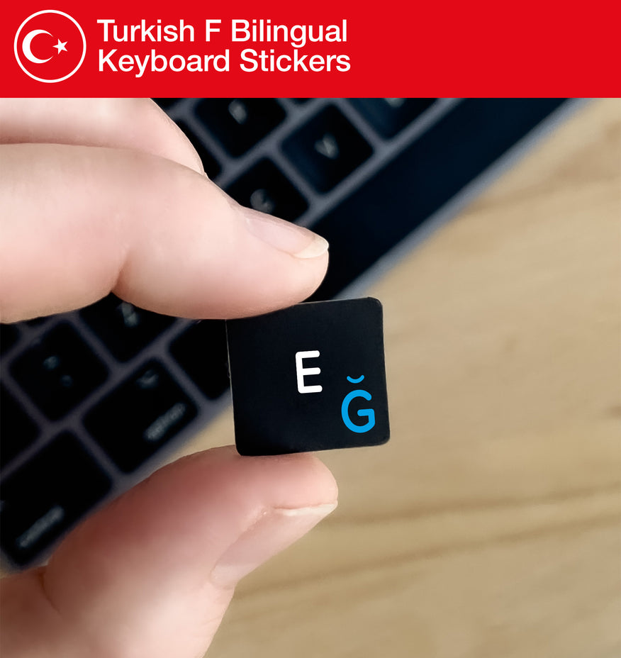 Turkish Keyboard Stickers Collection • Keyshorts