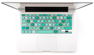 50 Shades of Mint MacBook Keyboard Stickers • Keyshorts