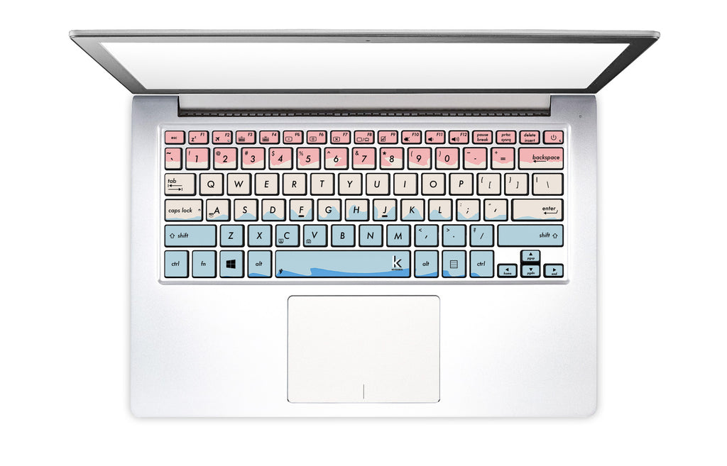 Acrylic Ombre Laptop Keyboard Stickers • Keyshorts