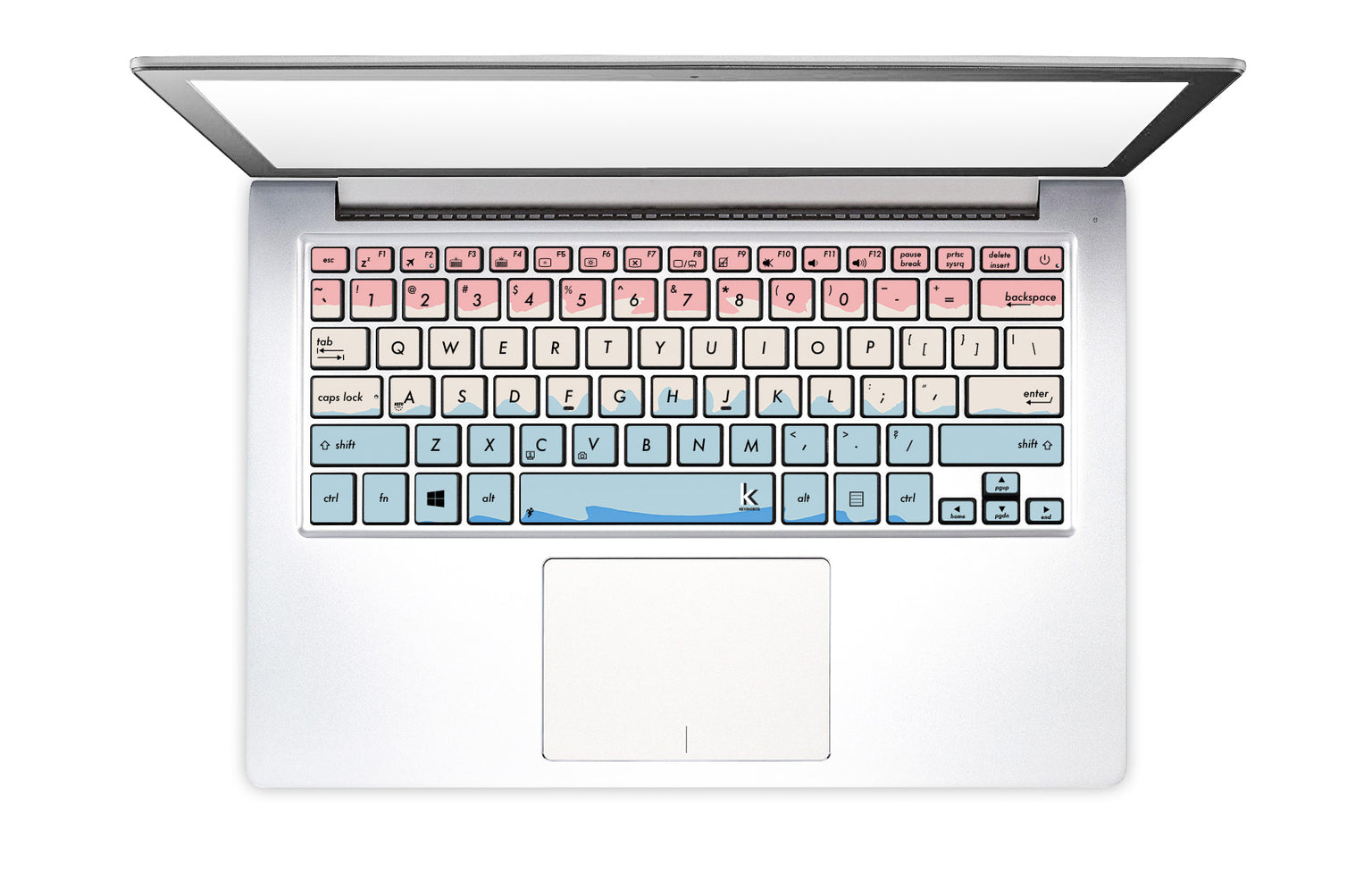 Acrylic Ombre Laptop Keyboard Stickers • Keyshorts