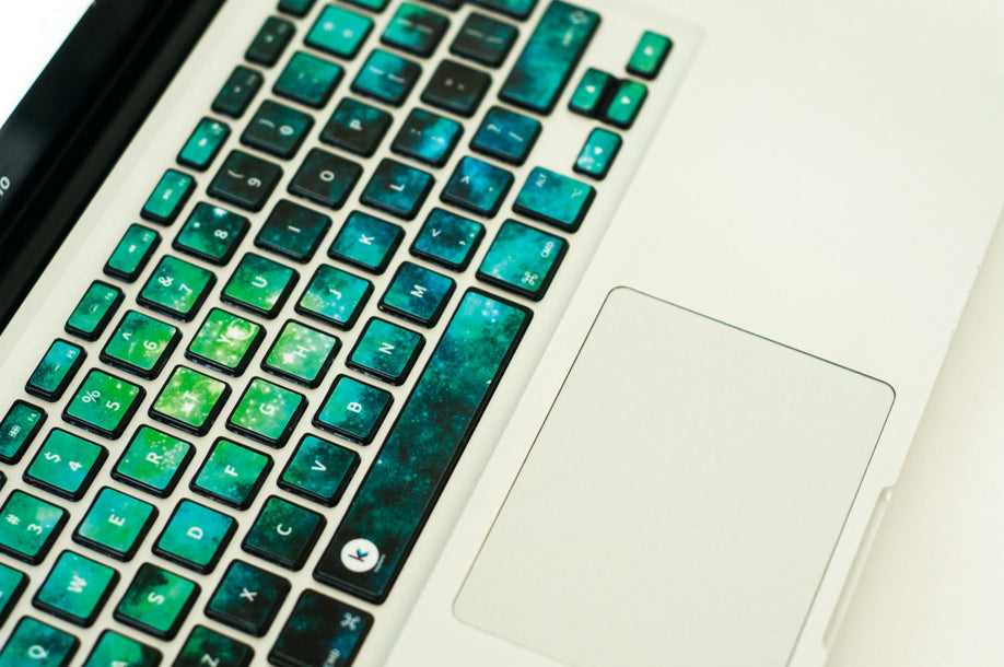 Greendust MacBook Keyboard Stickers • Keyshorts