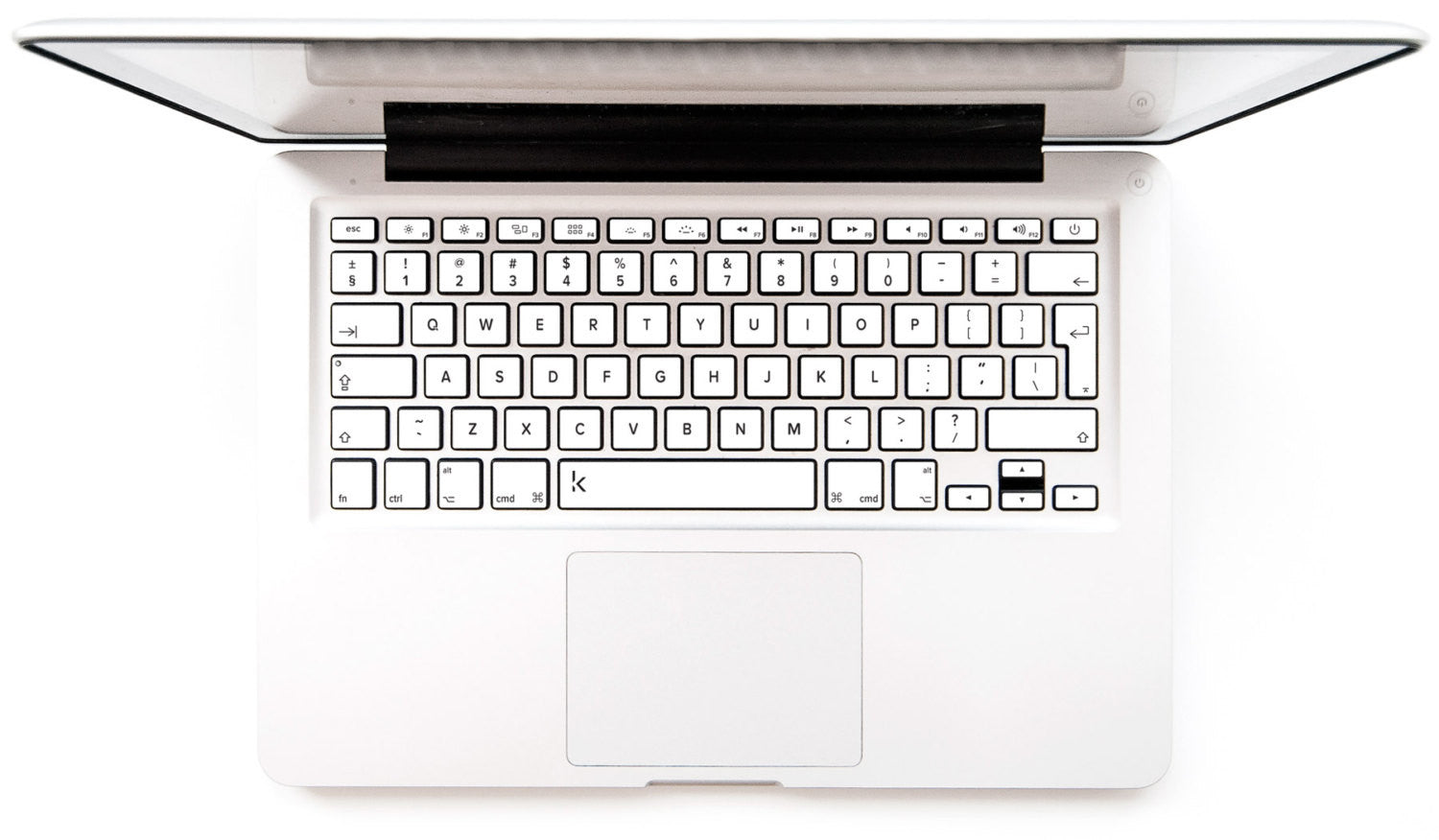 White MacBook Keyboard Stickers • Keyshorts