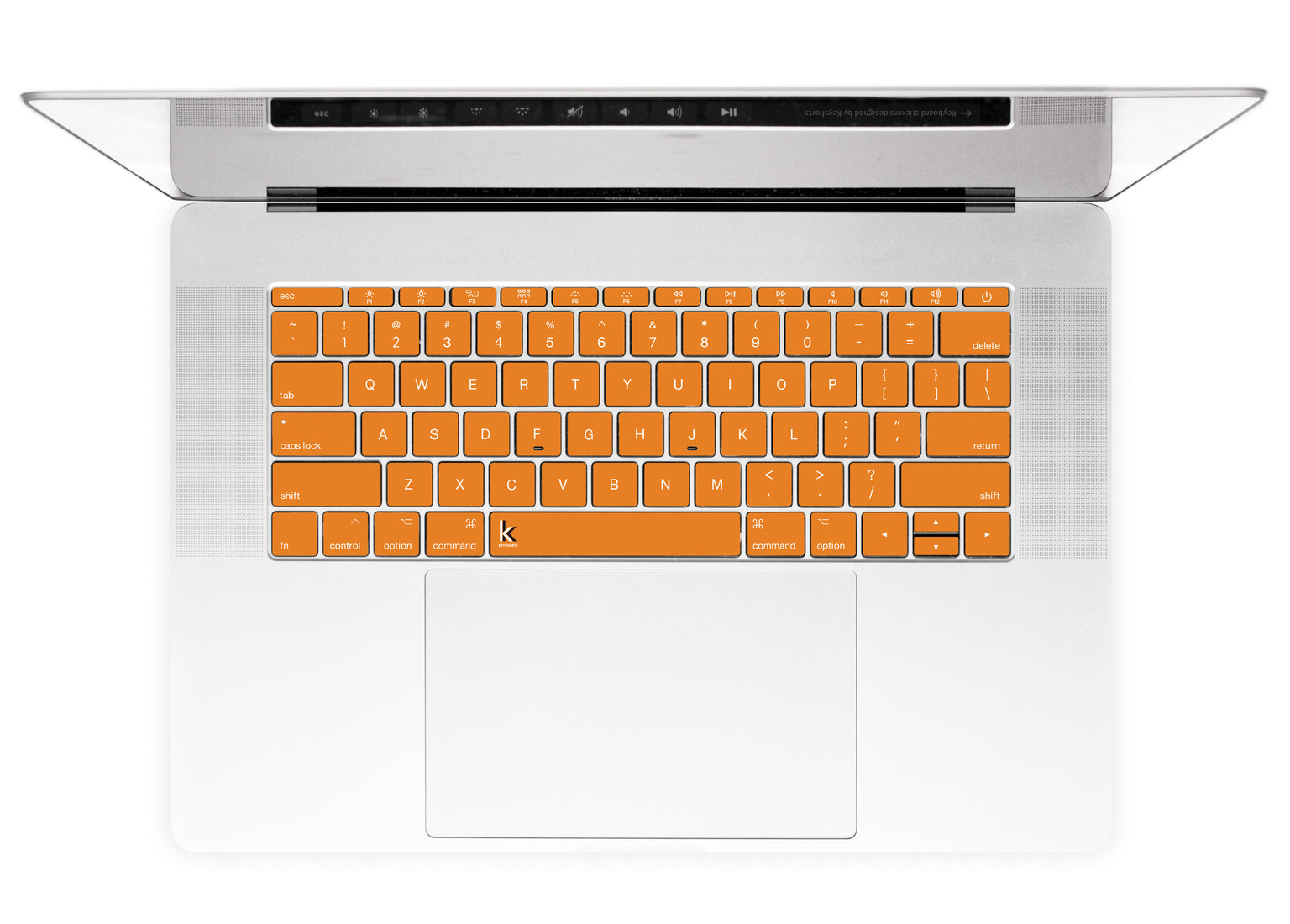 Juicy Orange MacBook Keyboard Stickers • Keyshorts