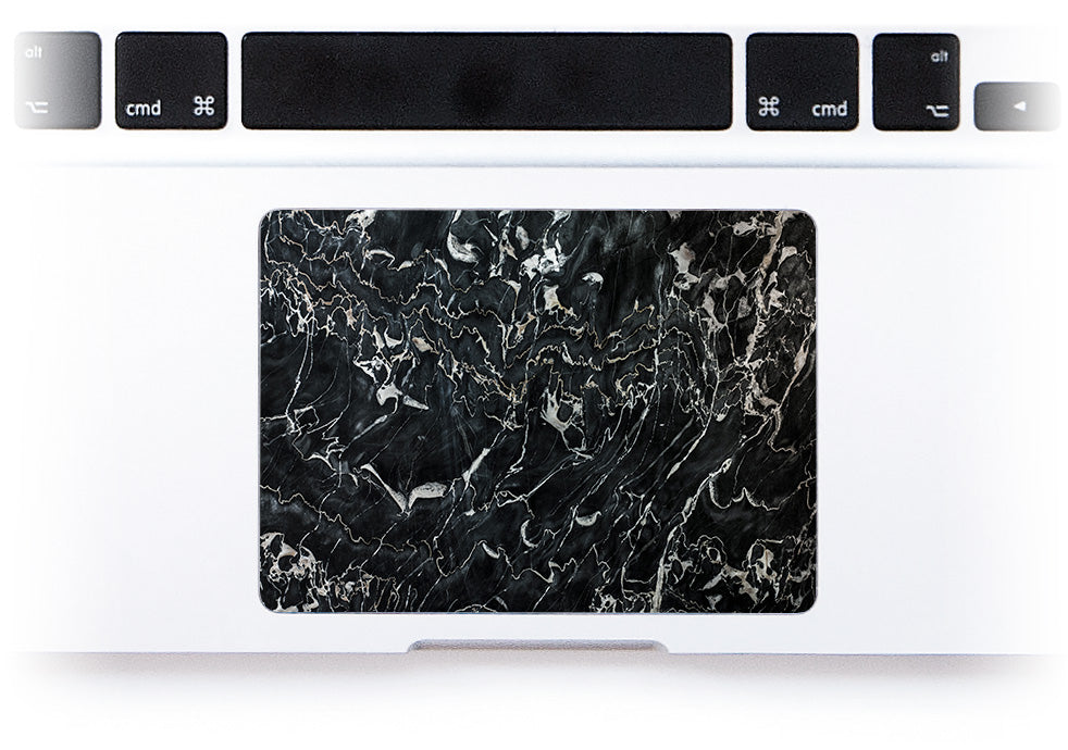 Marsala Black Marble MacBook Trackpad Sticker • Keyshorts