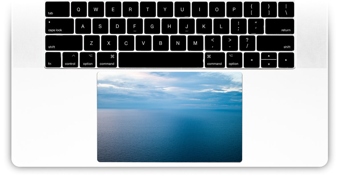 Pastel Ocean MacBook Trackpad Sticker • Keyshorts