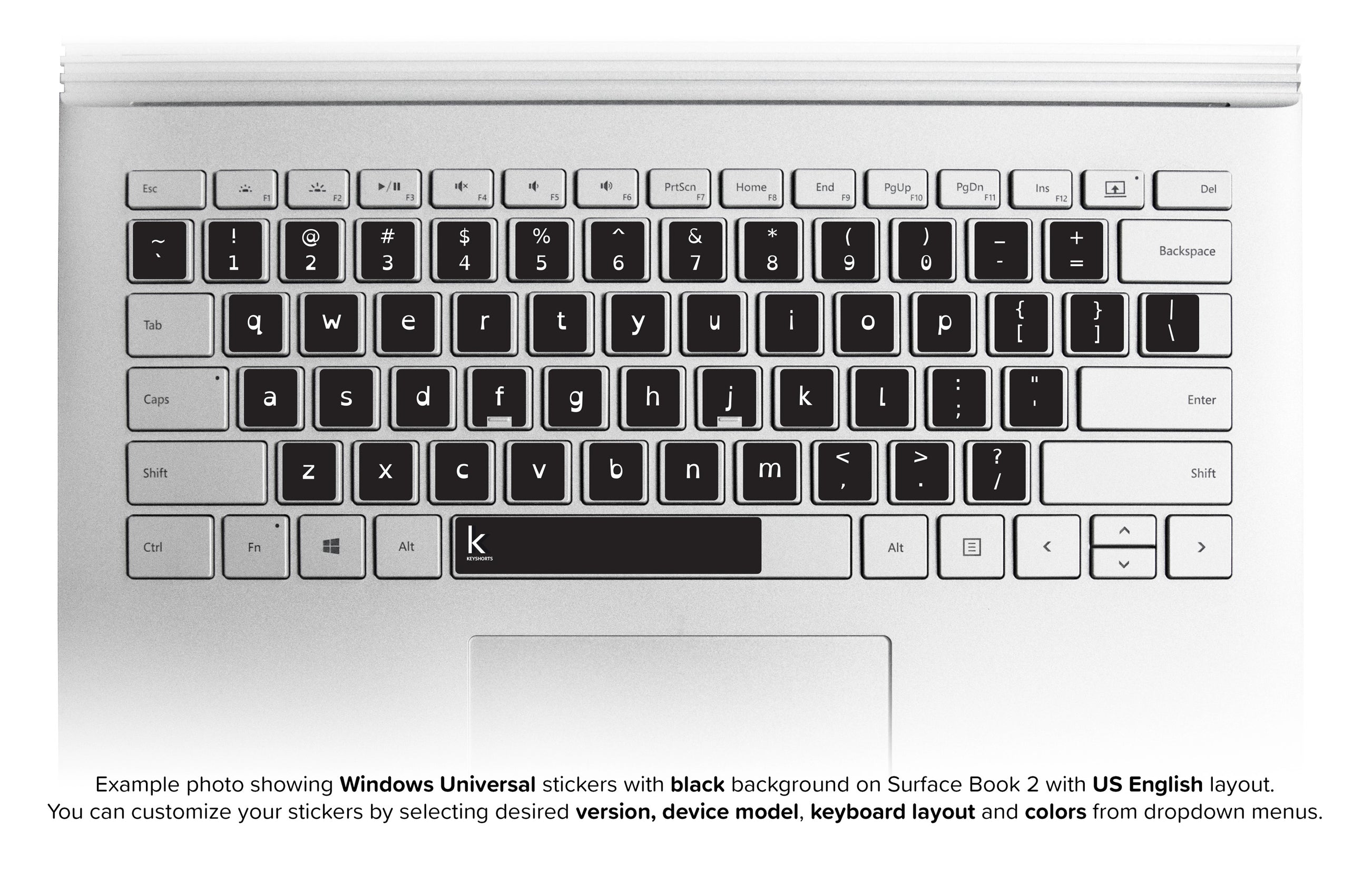 Dyslexia Keyboard Stickers • Keyshorts