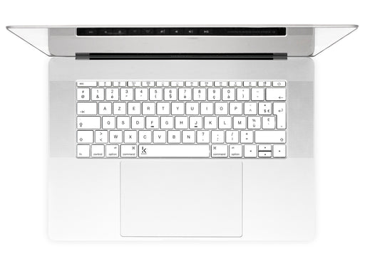 Plain White MacBook Keyboard Stickers • Keyshorts