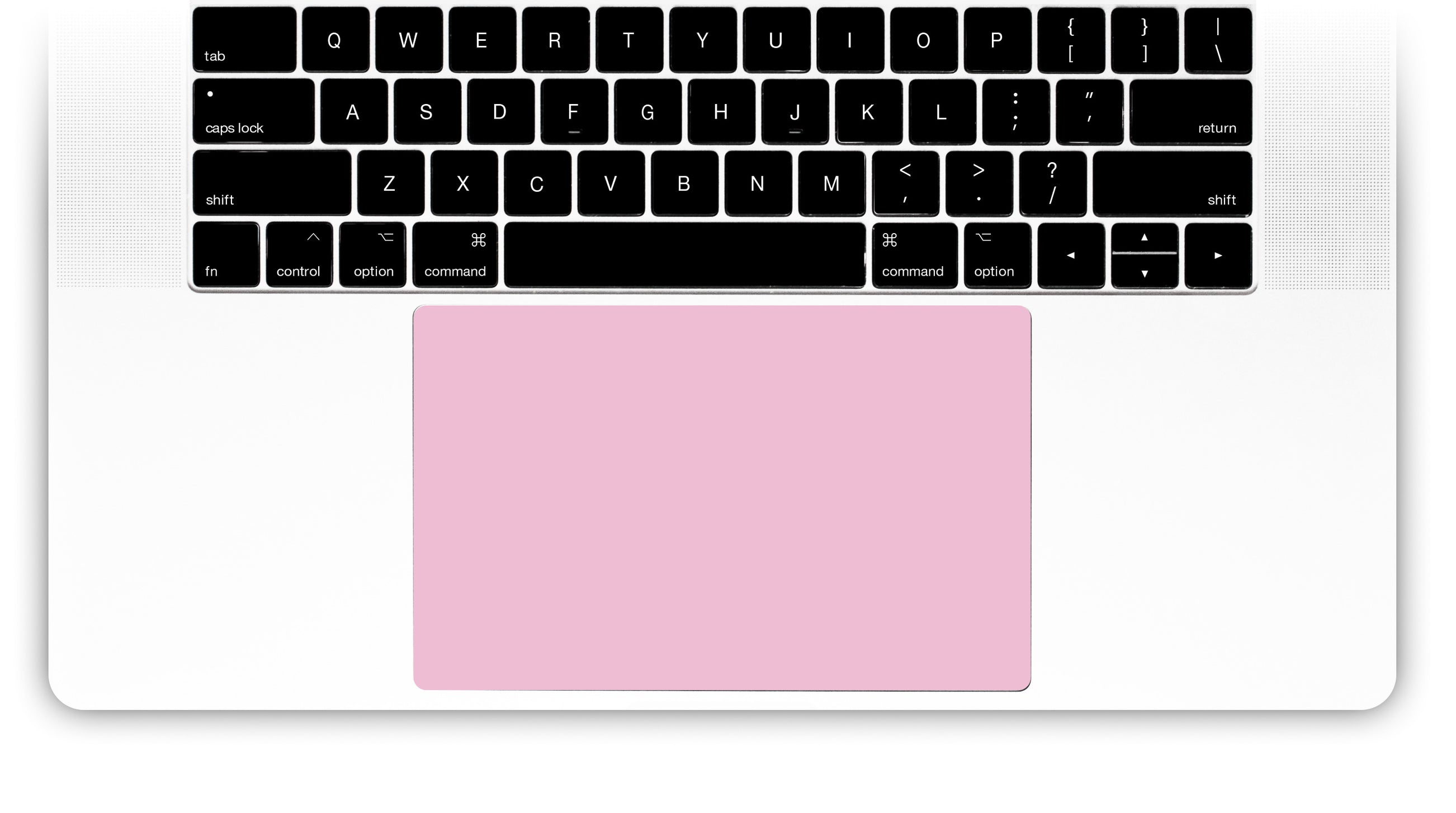 Powder Pink MacBook Trackpad Sticker • Keyshorts