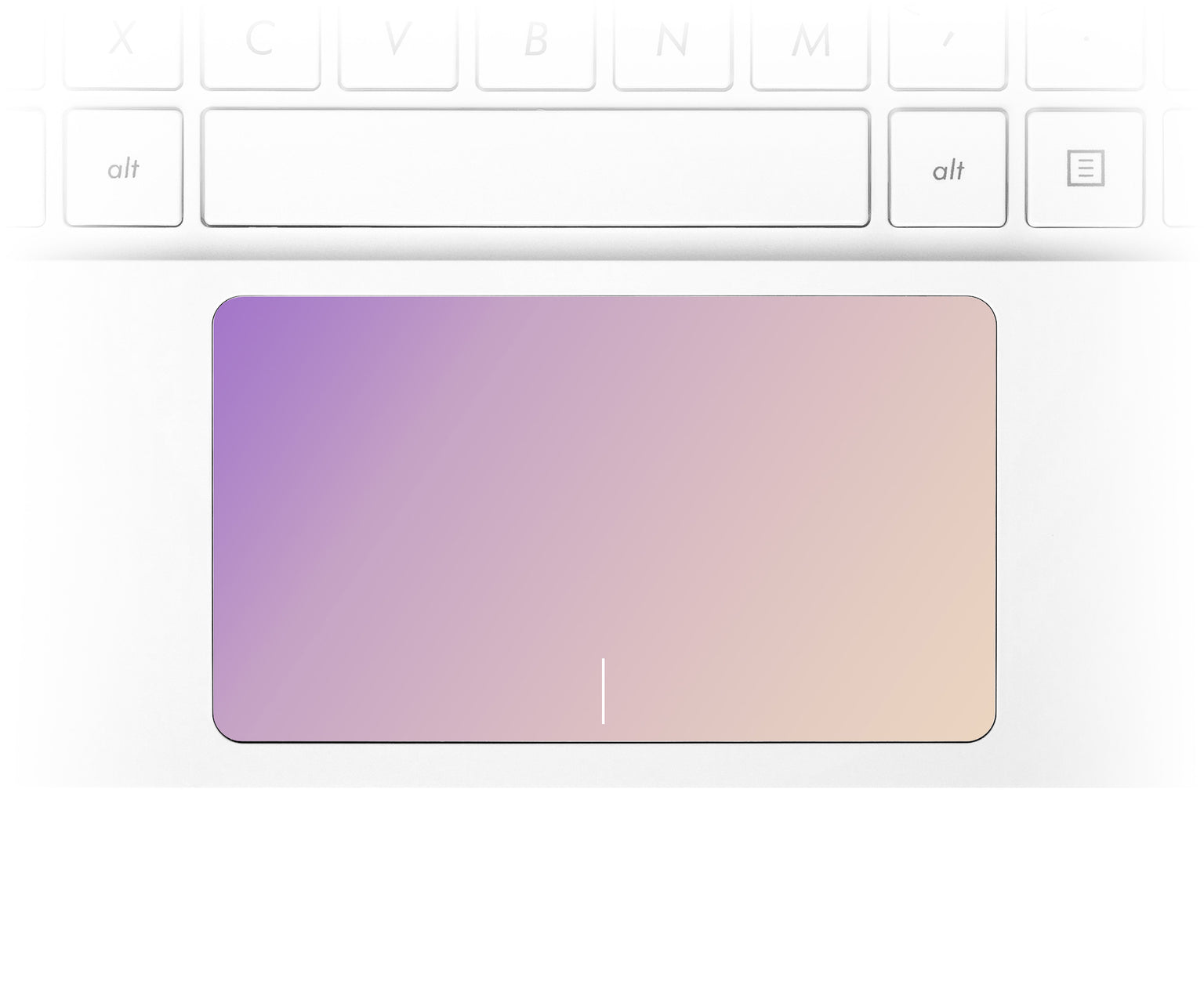 Purple Beige Ombre Laptop Trackpad Sticker • Keyshorts