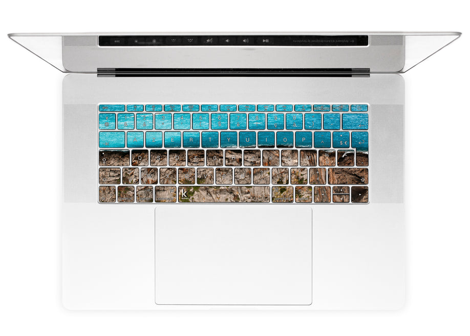 Sea Cut MacBook Keyboard Stickers • Keyshorts