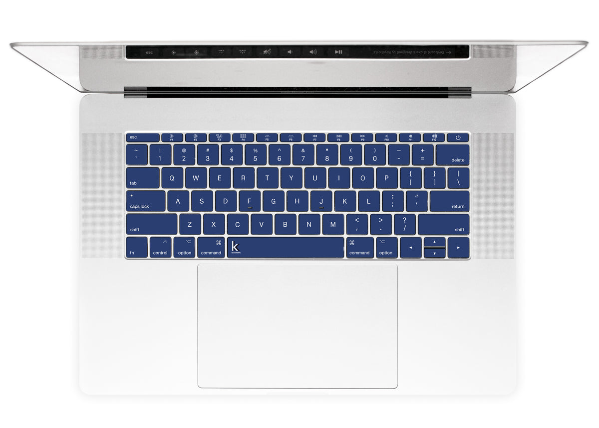 Sunrise Navy MacBook Keyboard Stickers • Keyshorts