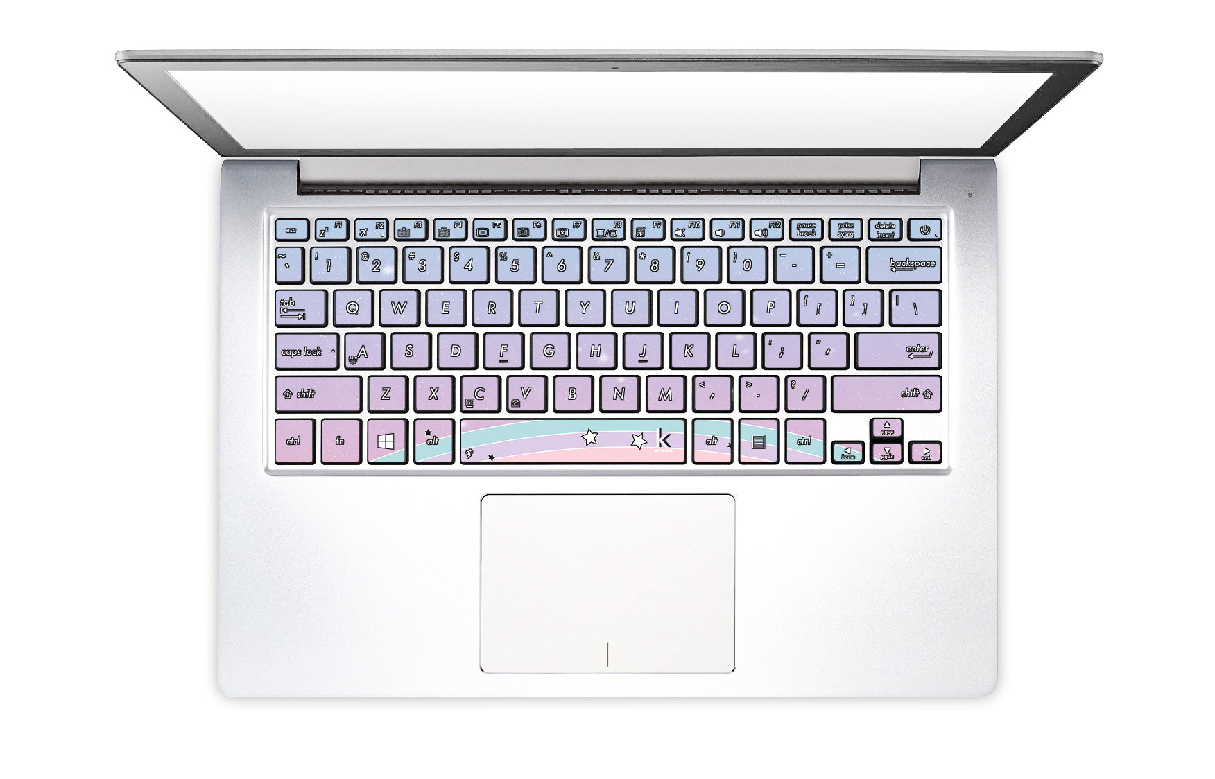 Unicornless Rainbow Laptop Keyboard Stickers • Keyshorts