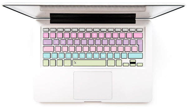Watercolor Stripes MacBook Keyboard Stickers | Keyshorts