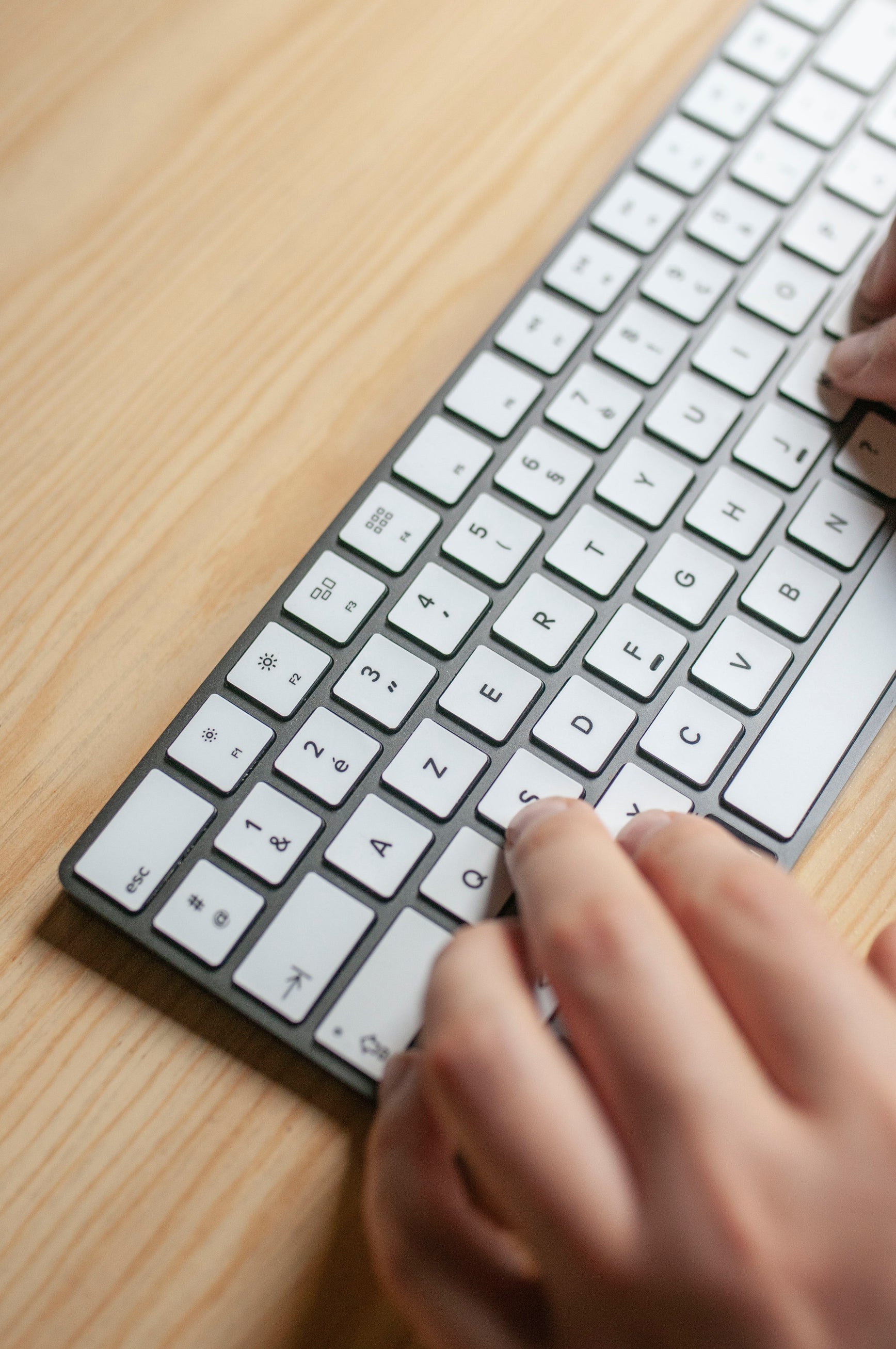 White MacBook Keyboard Stickers • Keyshorts