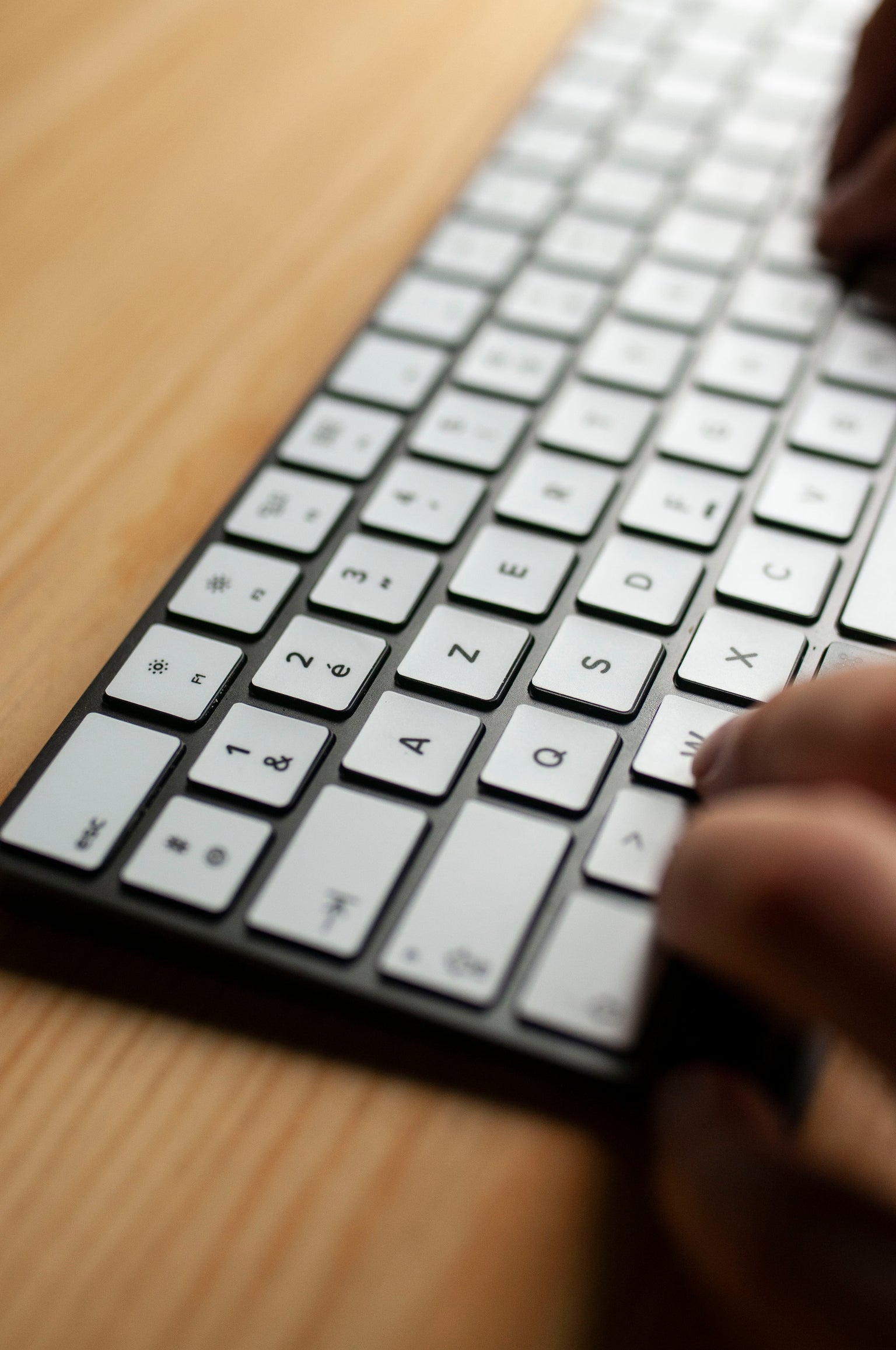 White MacBook Keyboard Stickers • Keyshorts